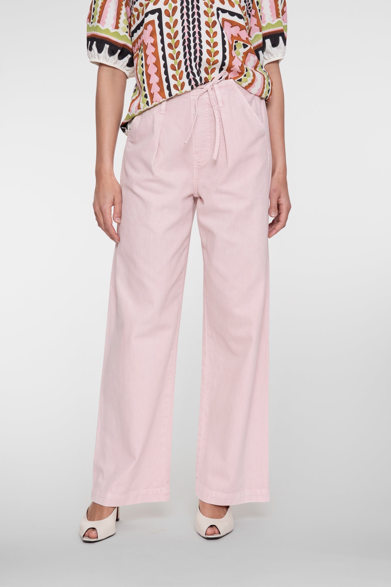Geisha broek met hoge taille en plooien