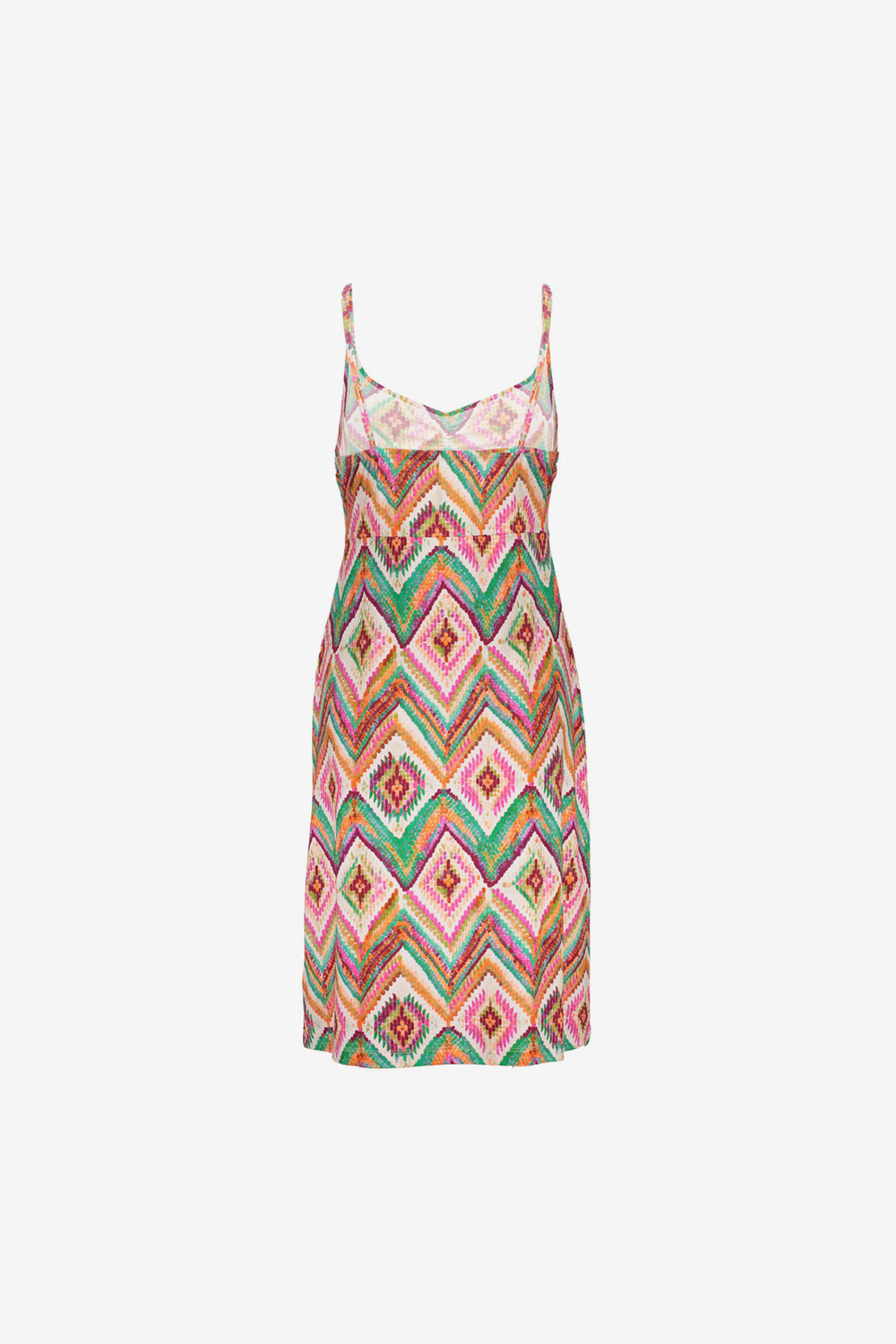 Geisha zomerjurk met kleurrijke print